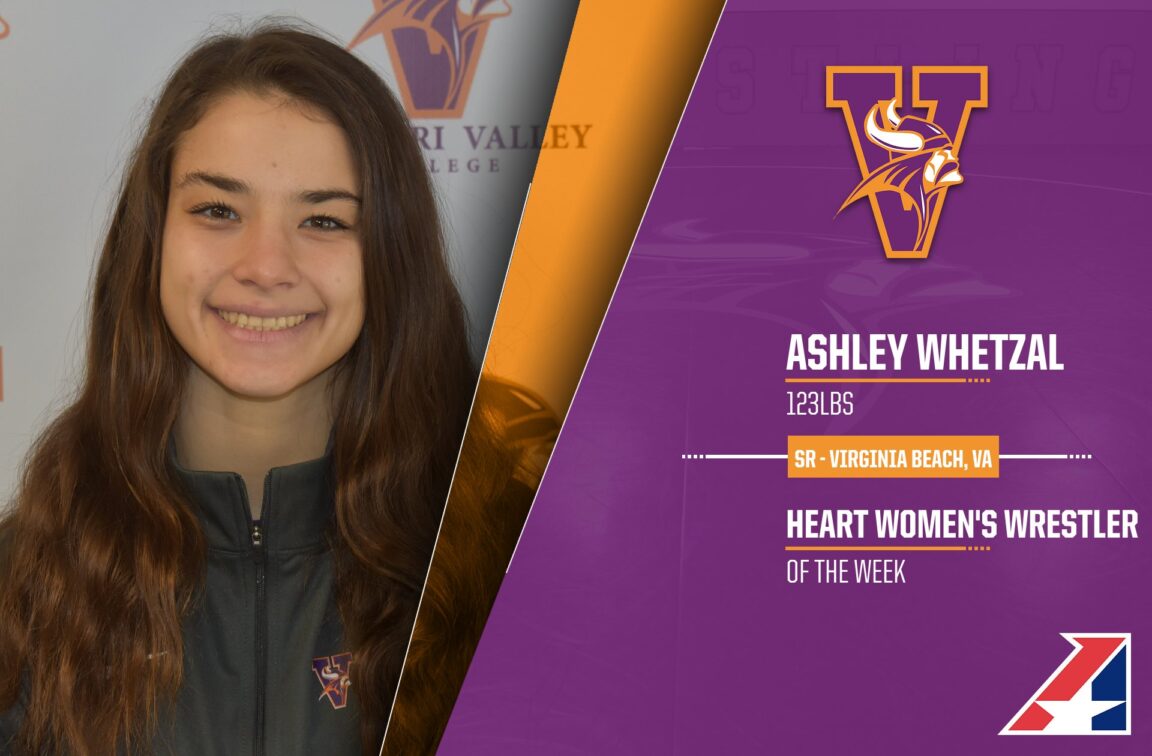 Ashley Whetzal was selected as the Heart Women’s Wrestler of the Week ...