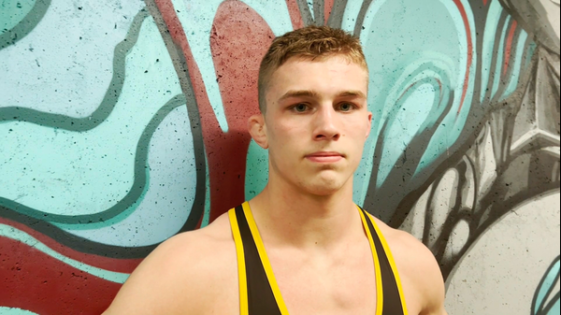 Rocky Elam after winning 197lbs Big 12 Champ - MissouriWrestling.com