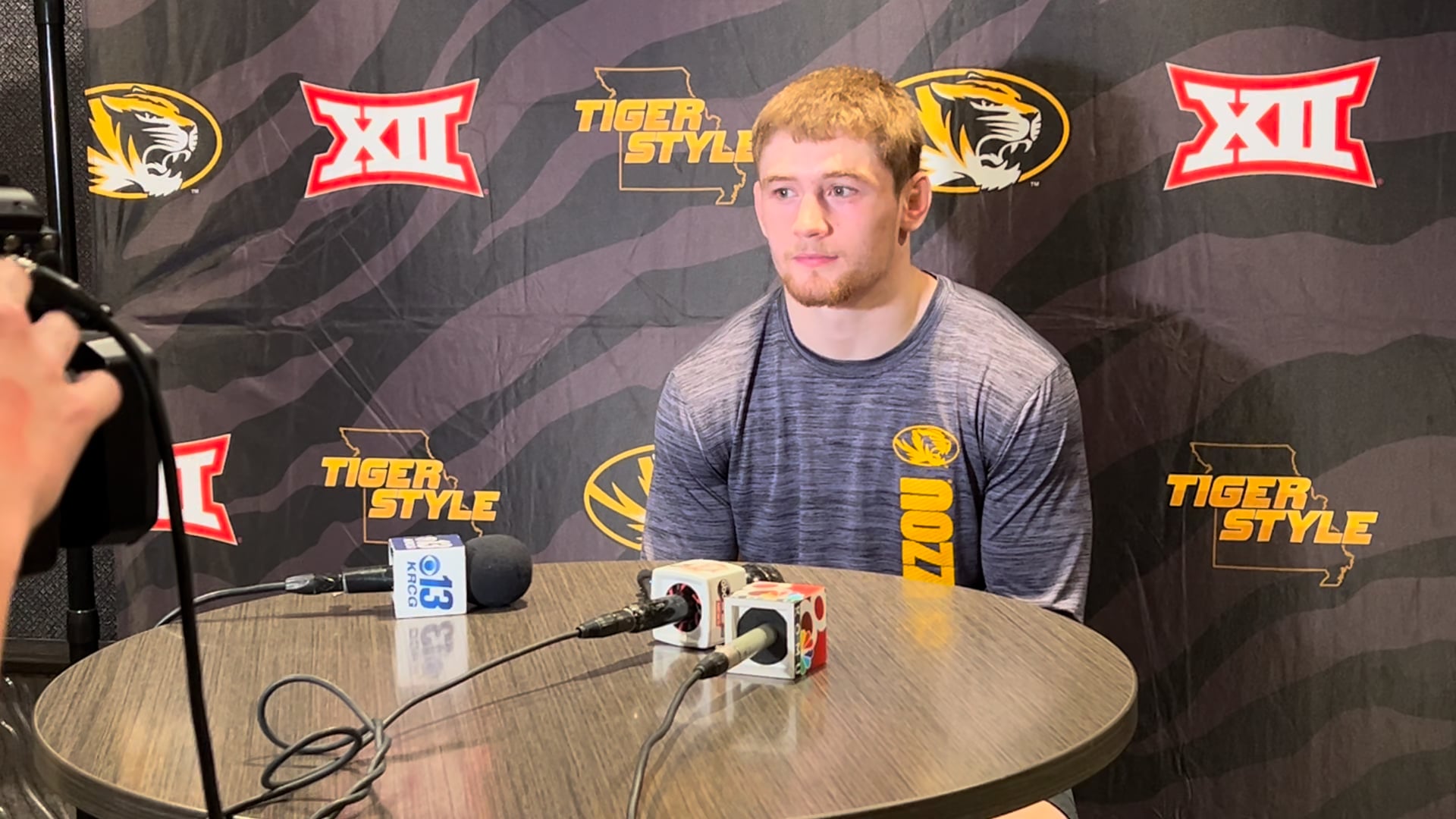 James Conway - Iowa State dual post match interview - MissouriWrestling.com