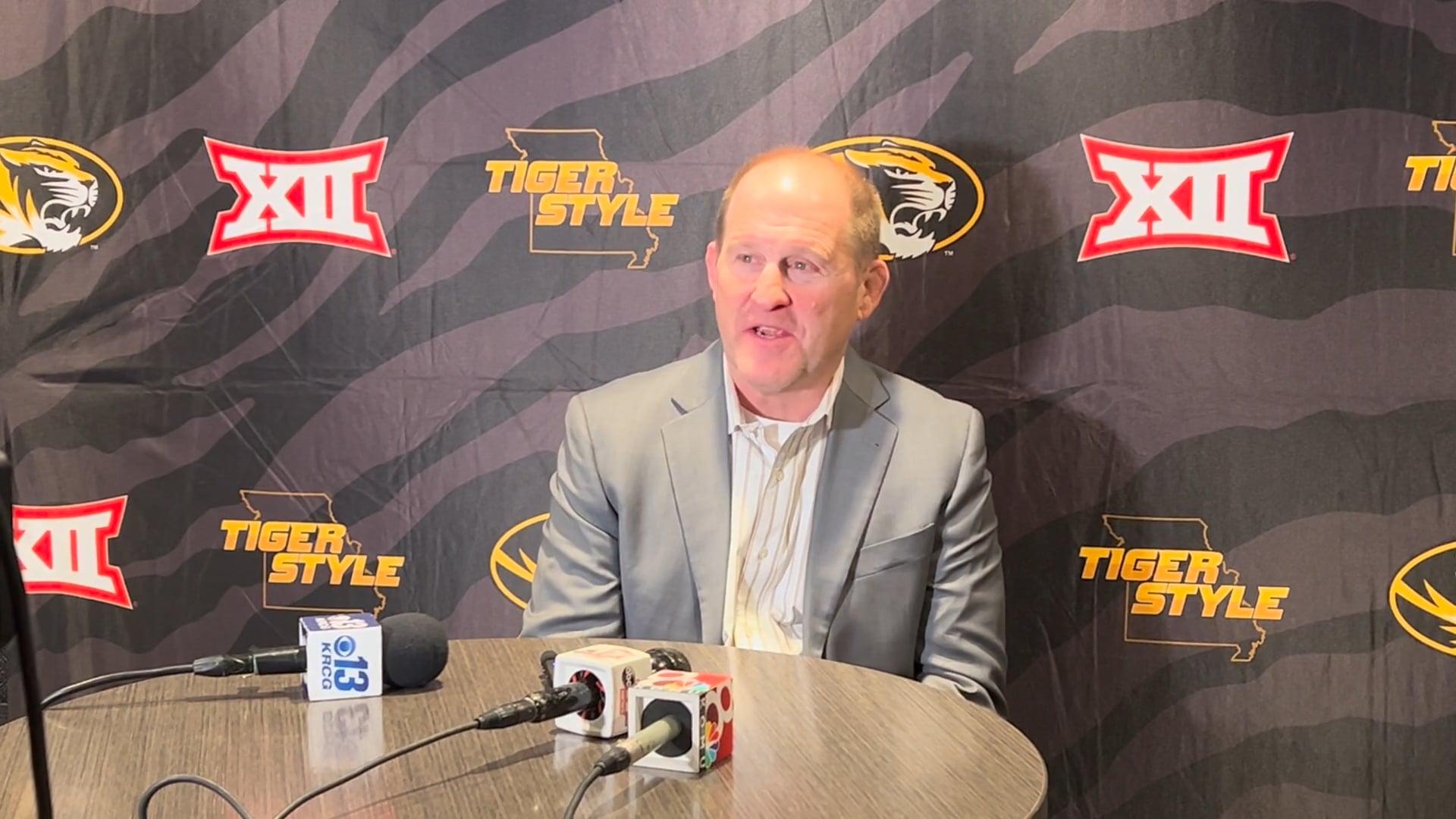 Brian Smith, Mizzou Head Coach - Iowa State dual post match interview ...